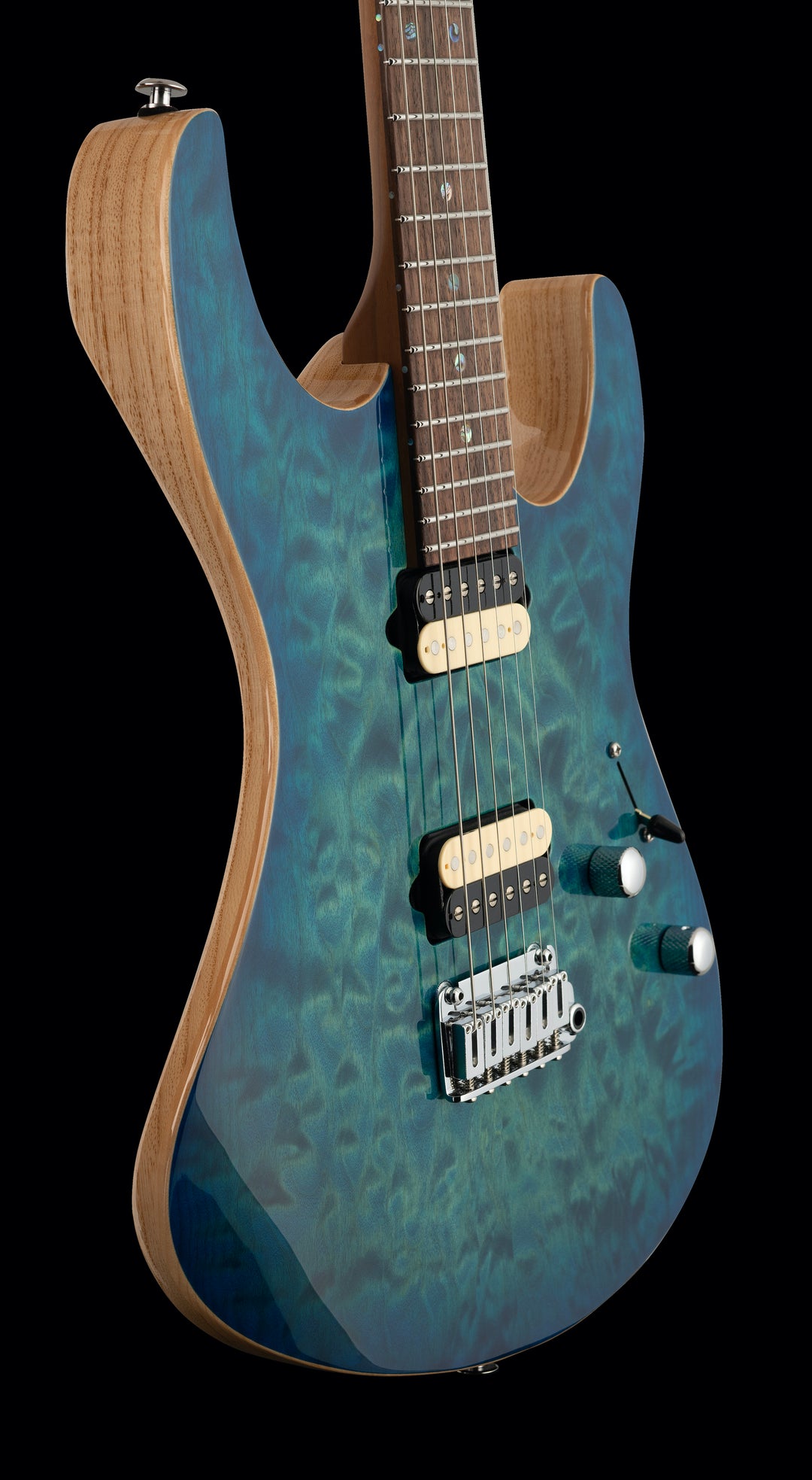 Suhr Custom Modern Aqua Blue Burst – Angel City Guitars