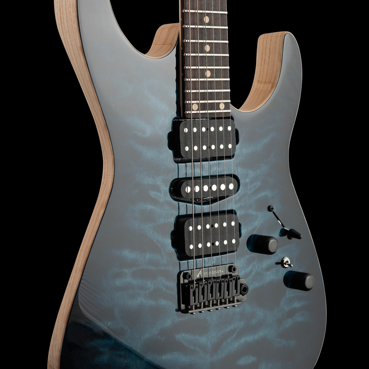 Tom Anderson Angel - Arctic Blue Burst – Angel City Guitars