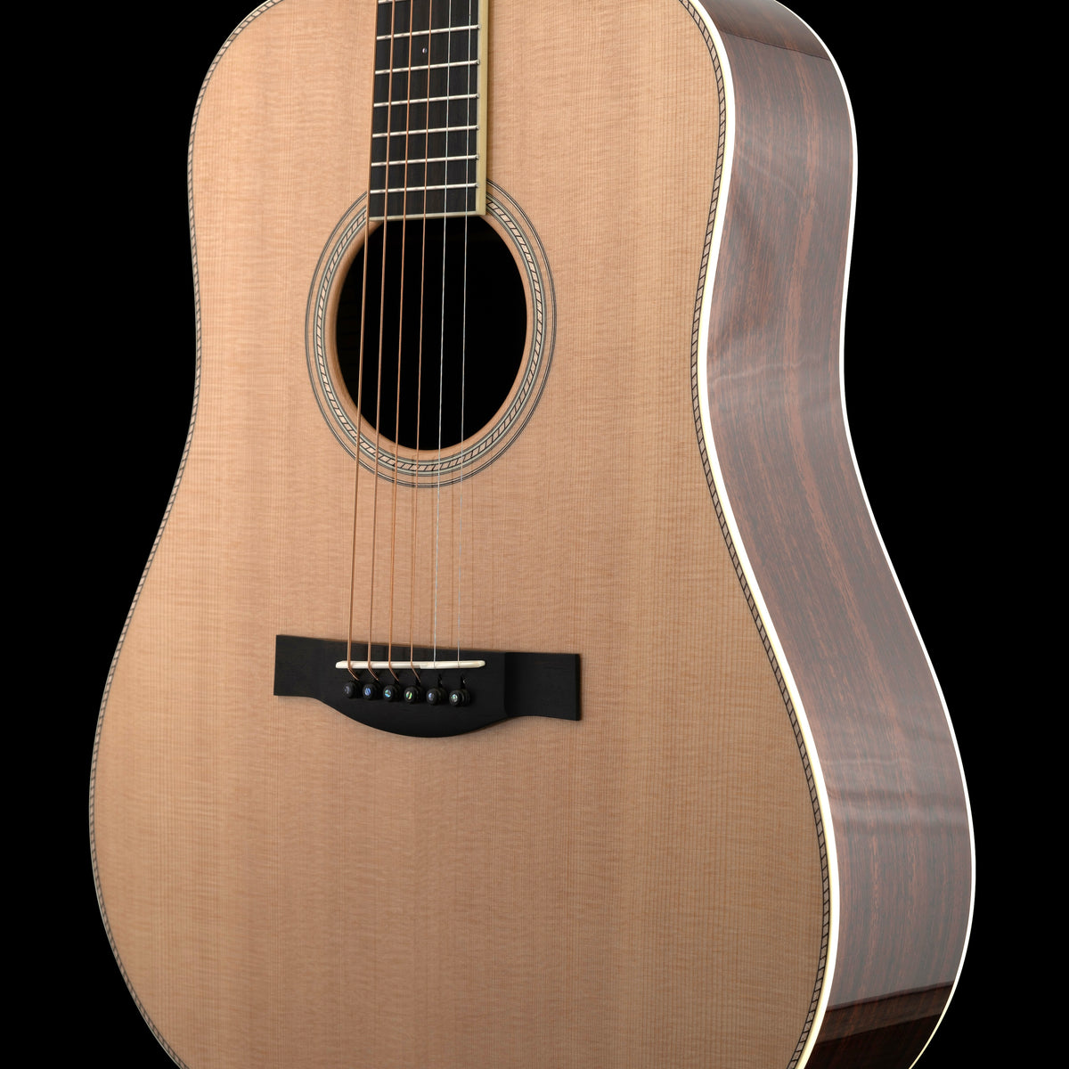 Santa Cruz D Model - Bryn Athyn Indian Rosewood – Angel City Guitars