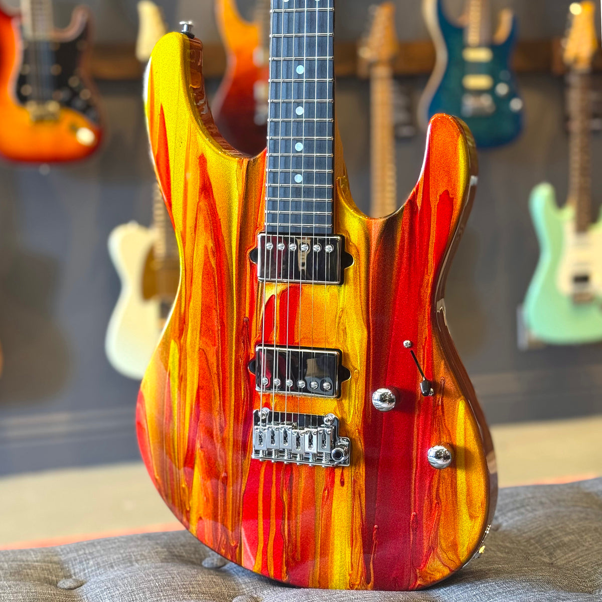 Suhr Custom Modern - Molten Lava Drip – Angel City Guitars