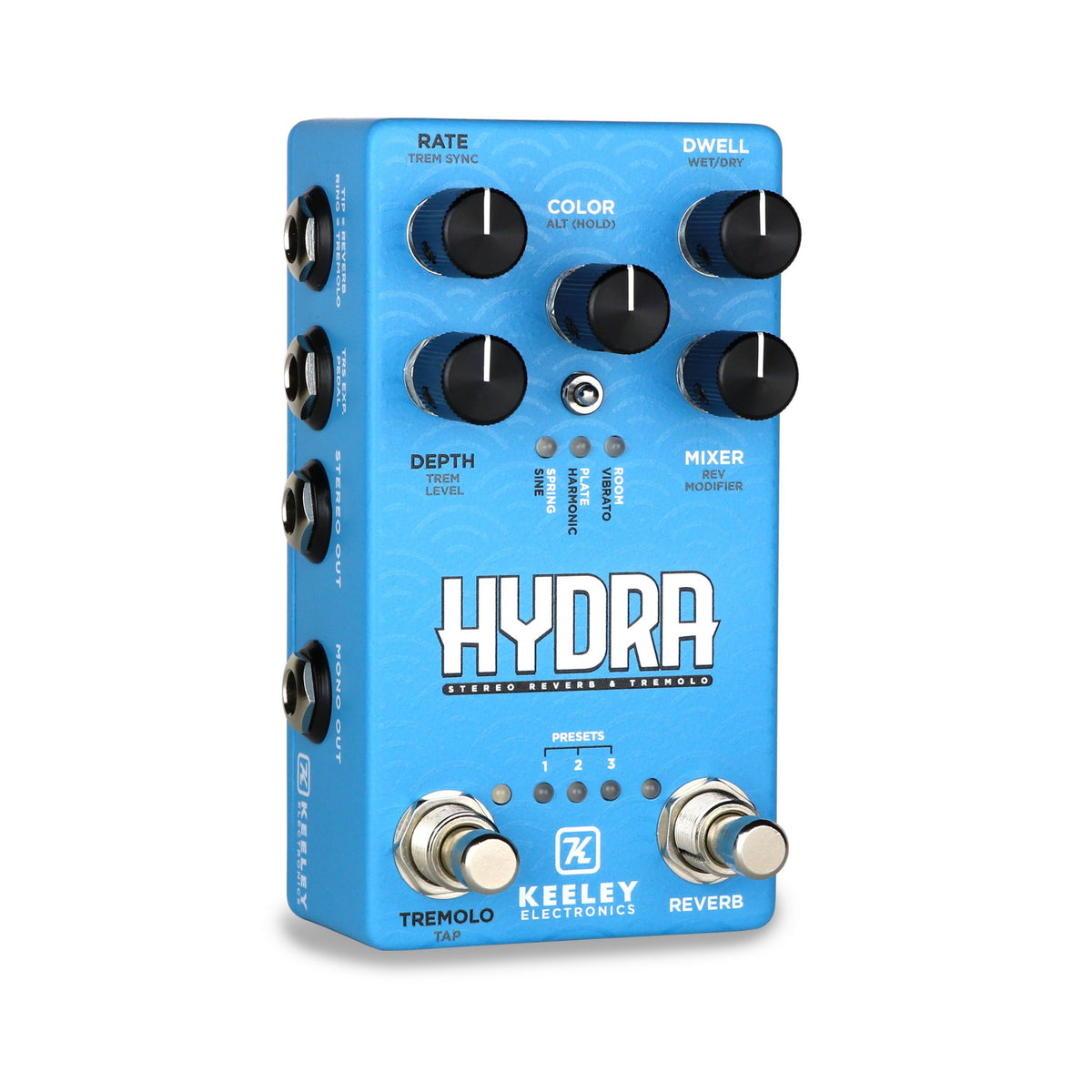 Keeley Hydra Stereo Reverb & Tremolo – Angel City Guitars