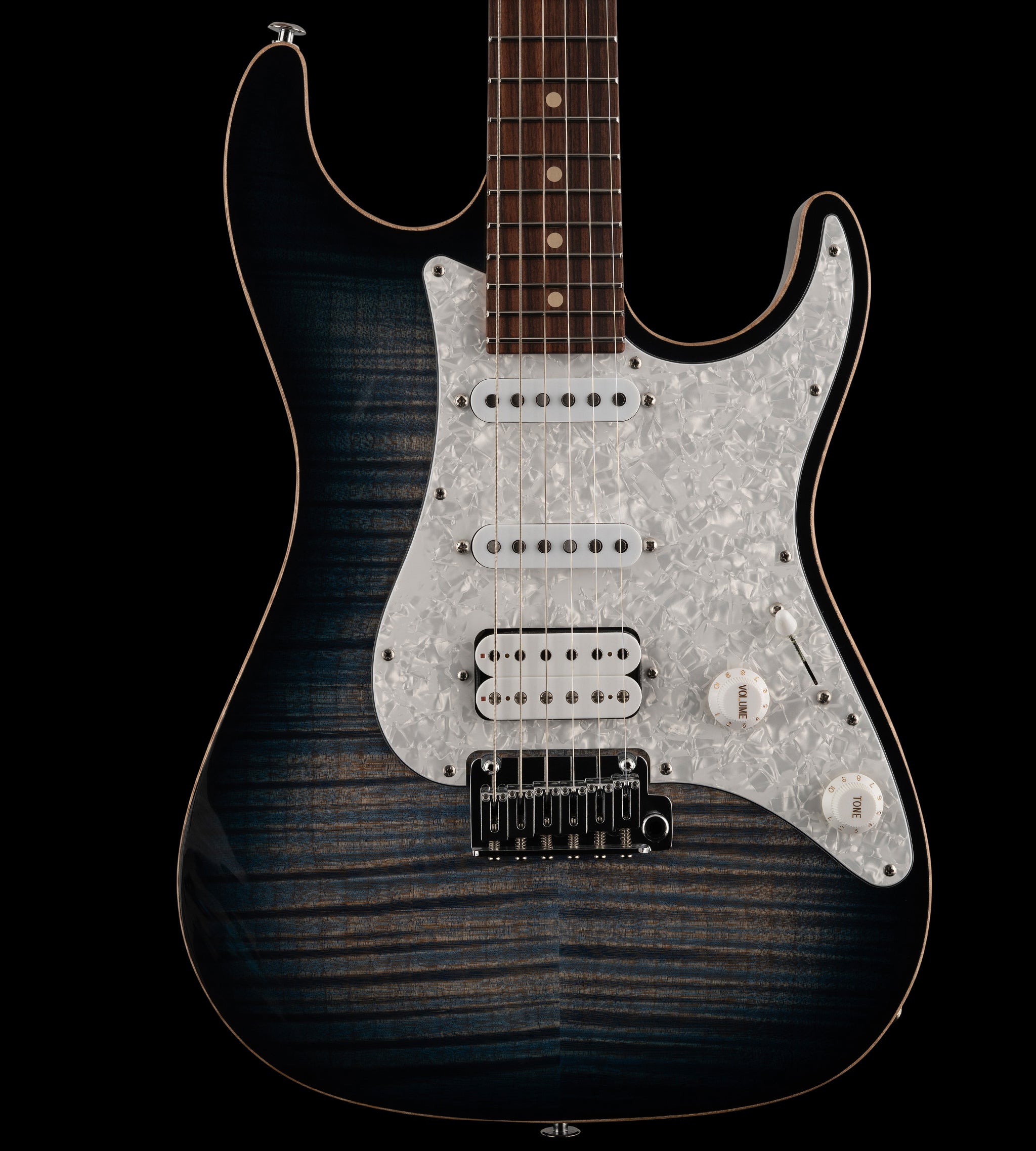Suhr Standard Plus - Trans Whale Blue Burst – Angel City Guitars