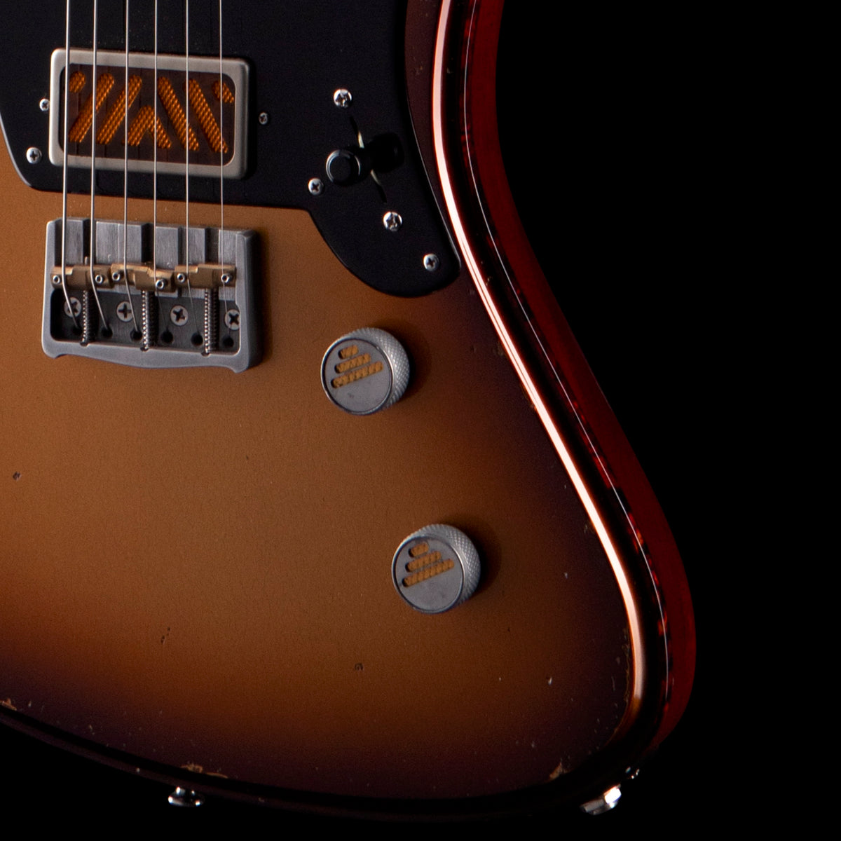Corsell Guitars Legacy Old Gold Burst Baritone – Angel City Guitars