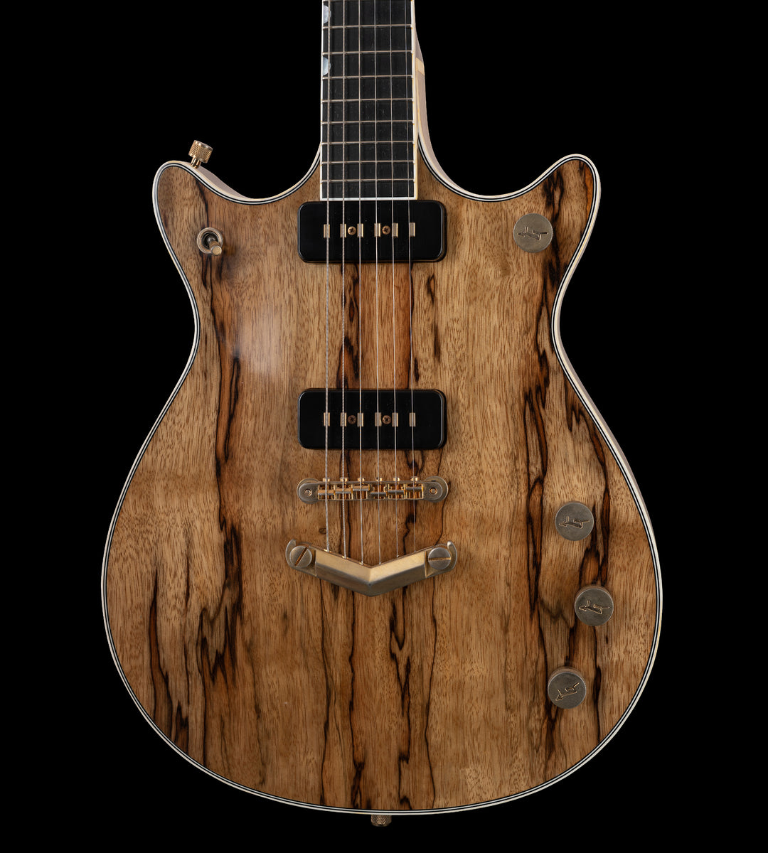 Gretsch G6128CS Custom Shop Double Cut Duo Jet Black Korina Relic ...