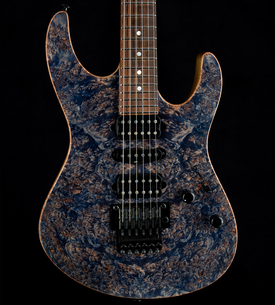 Suhr Custp, Modern Set Neck - Burl Maple Top – Angel City Guitars
