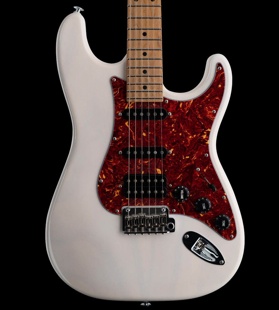 Suhr Limited Edition Classic S Paulownia, Trans White – Angel City Guitars